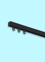 Tringle Rail Simple CS Noir | StoresEnrouleur.com