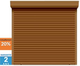 Volet Roulant Aluminium Chêne Doré | StoresEnrouleur.com